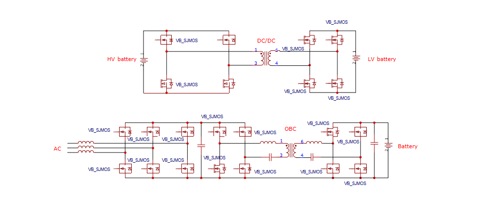OBC DCDC应用方案-MOS管代理商-深圳华联盛科技